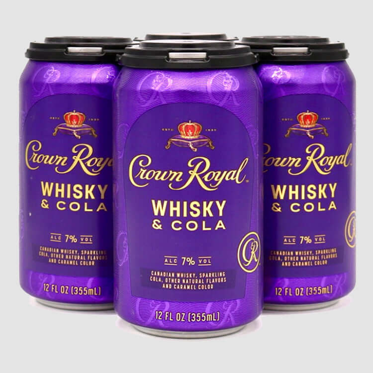 COCKTAILS | Crown Royal Whisky & Cola (4-pack) – Blue Dome Bottle Shop